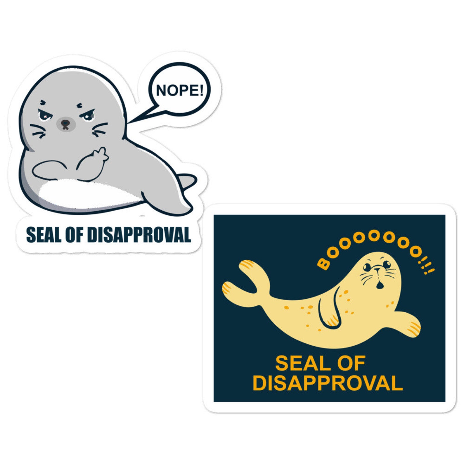 Seal of disapproval sticker 2-in-One Seal of disapproval | Etsy