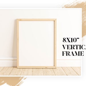 8x10 Picture Frame Mockup 8x10 Frame Mockup Wood Frame | Etsy