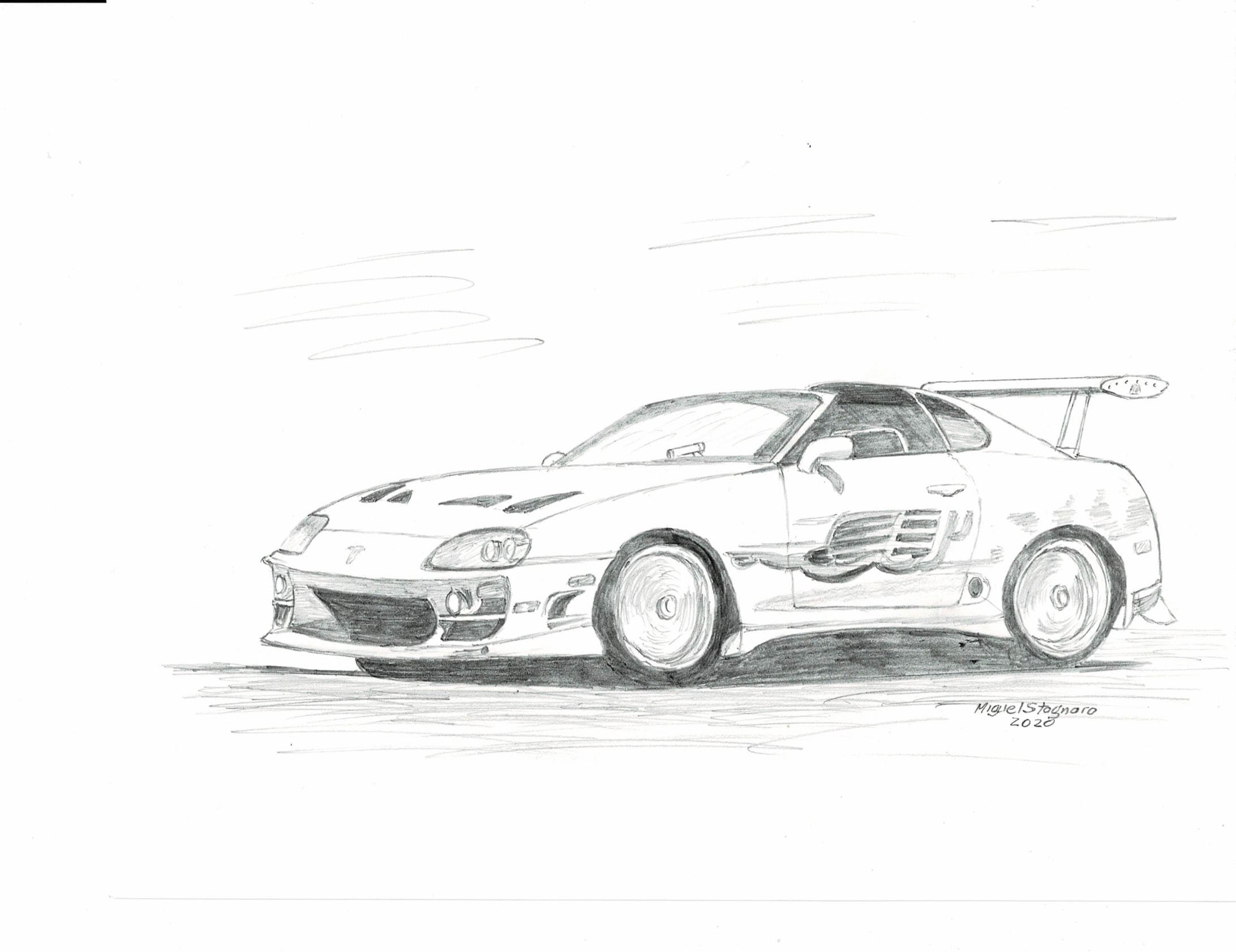 How To Draw Fast And Furious Cars