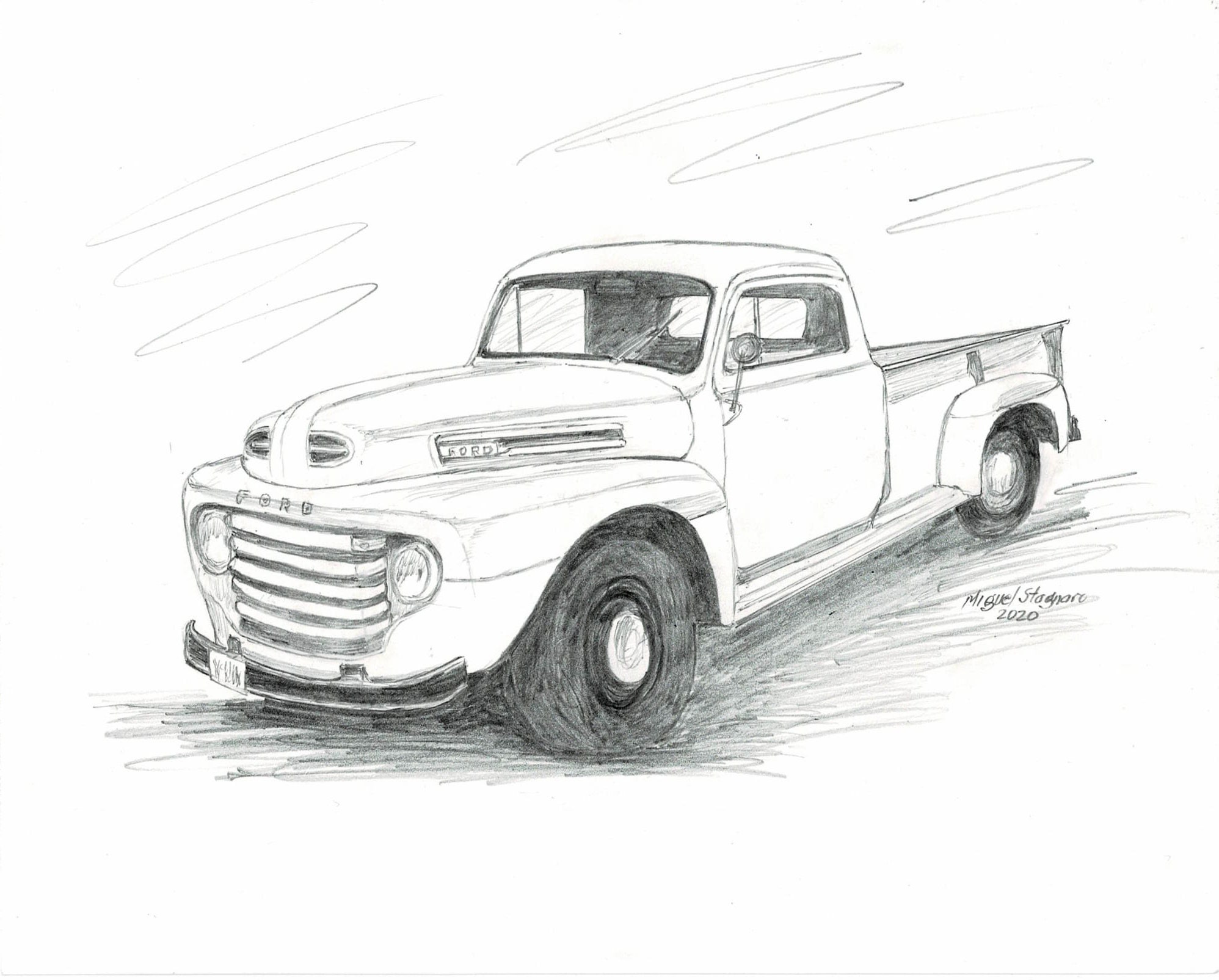 Ford Pick Up Truck Drawings
