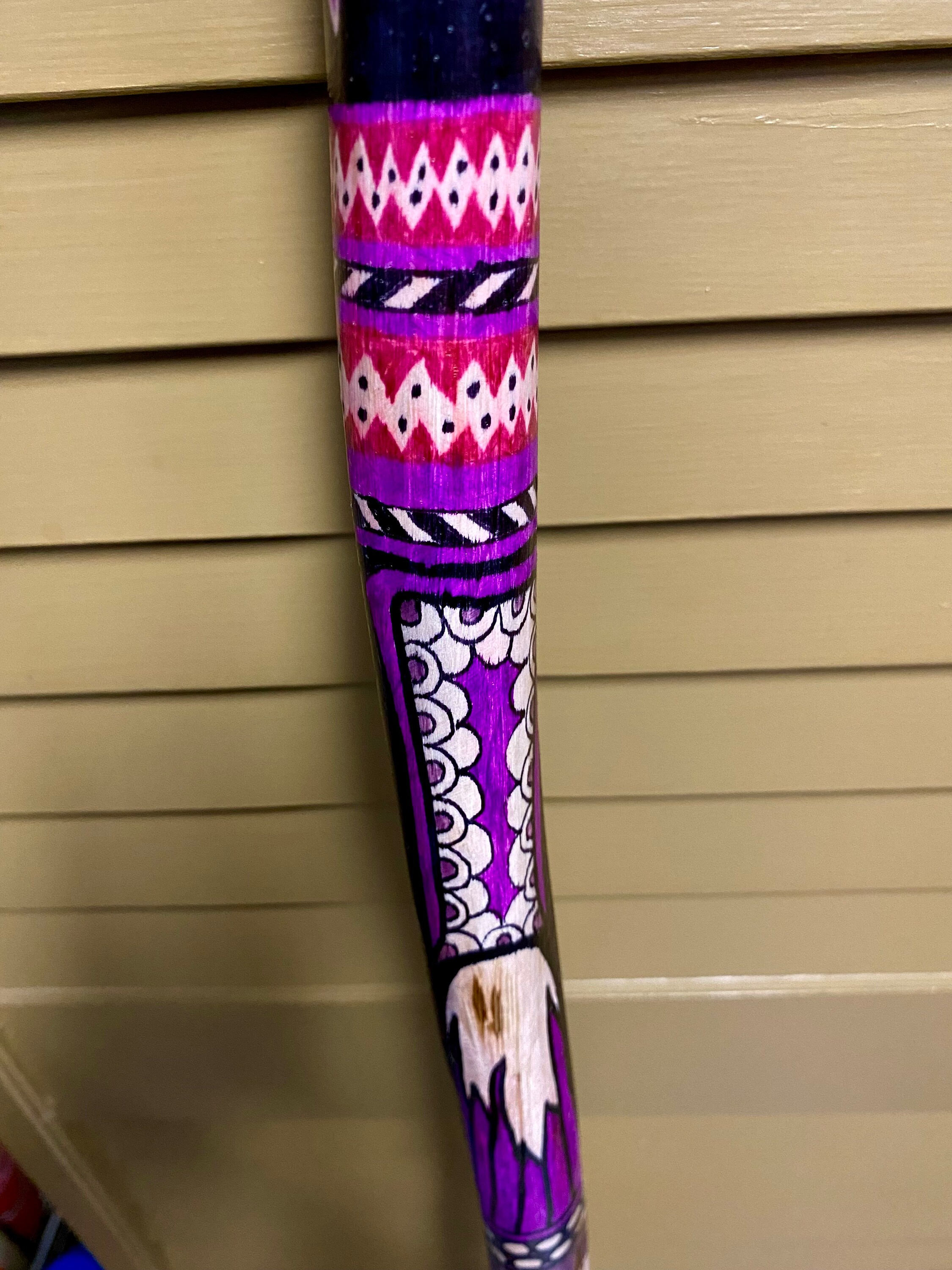 Hand Painted Walking/hiking Stick - Etsy