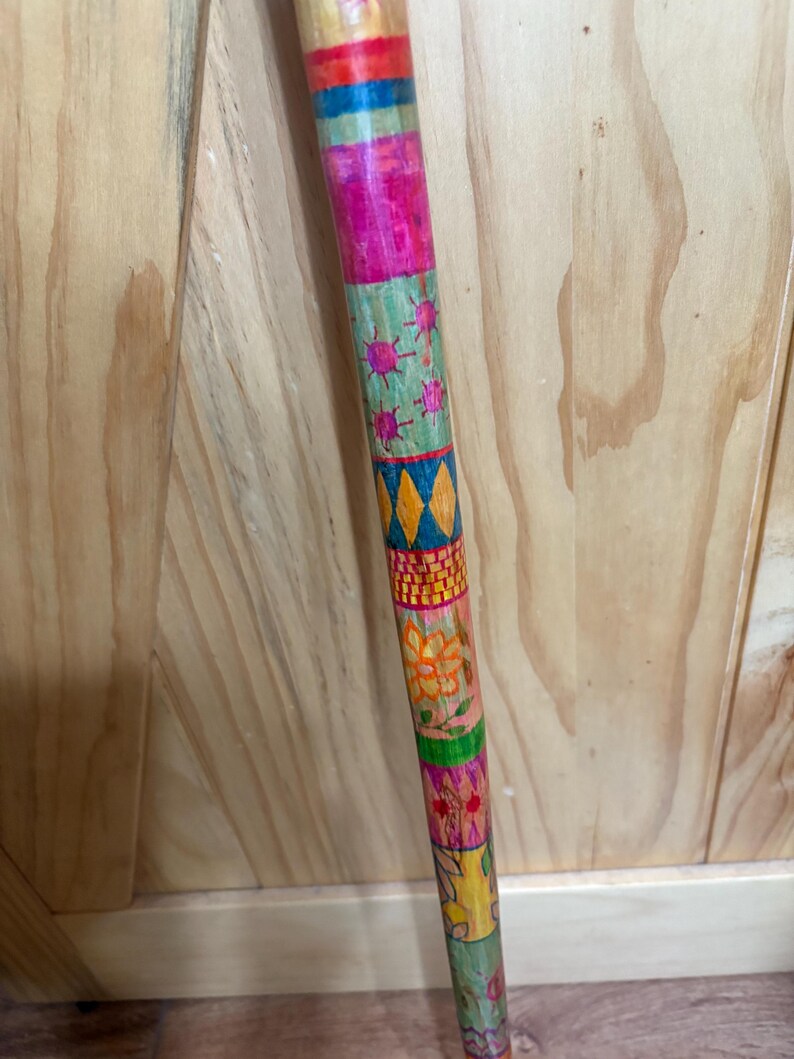Hand Painted Walking/hiking Stick - Etsy