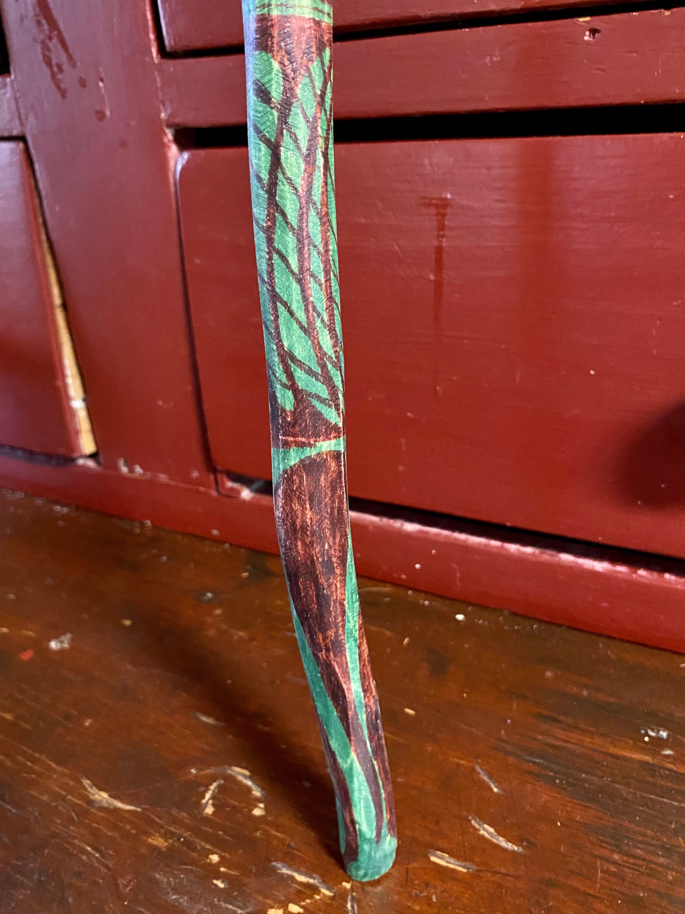 Hand Painted Walking Stick - Etsy