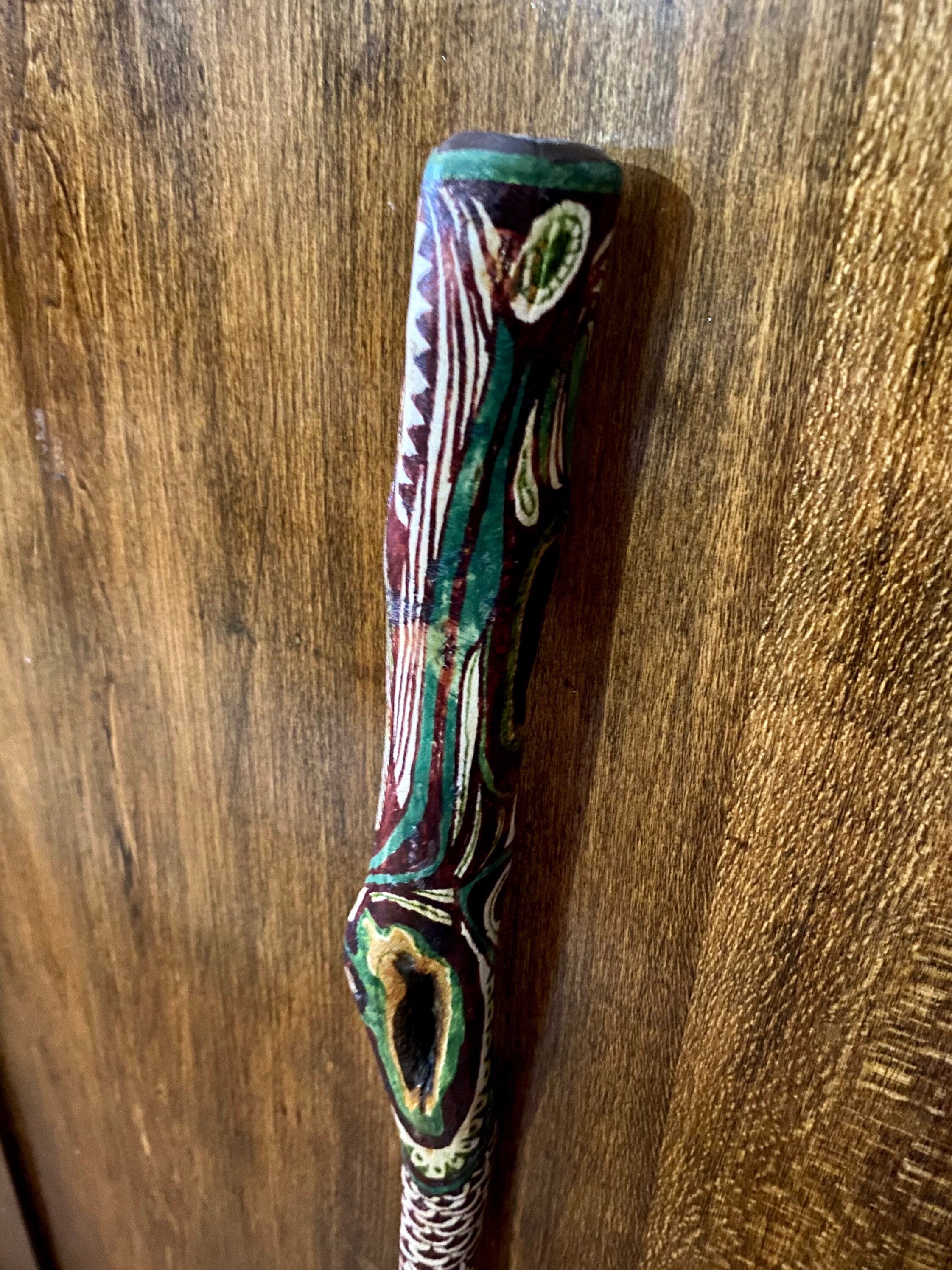 Hand Painted Walking Stick - Etsy