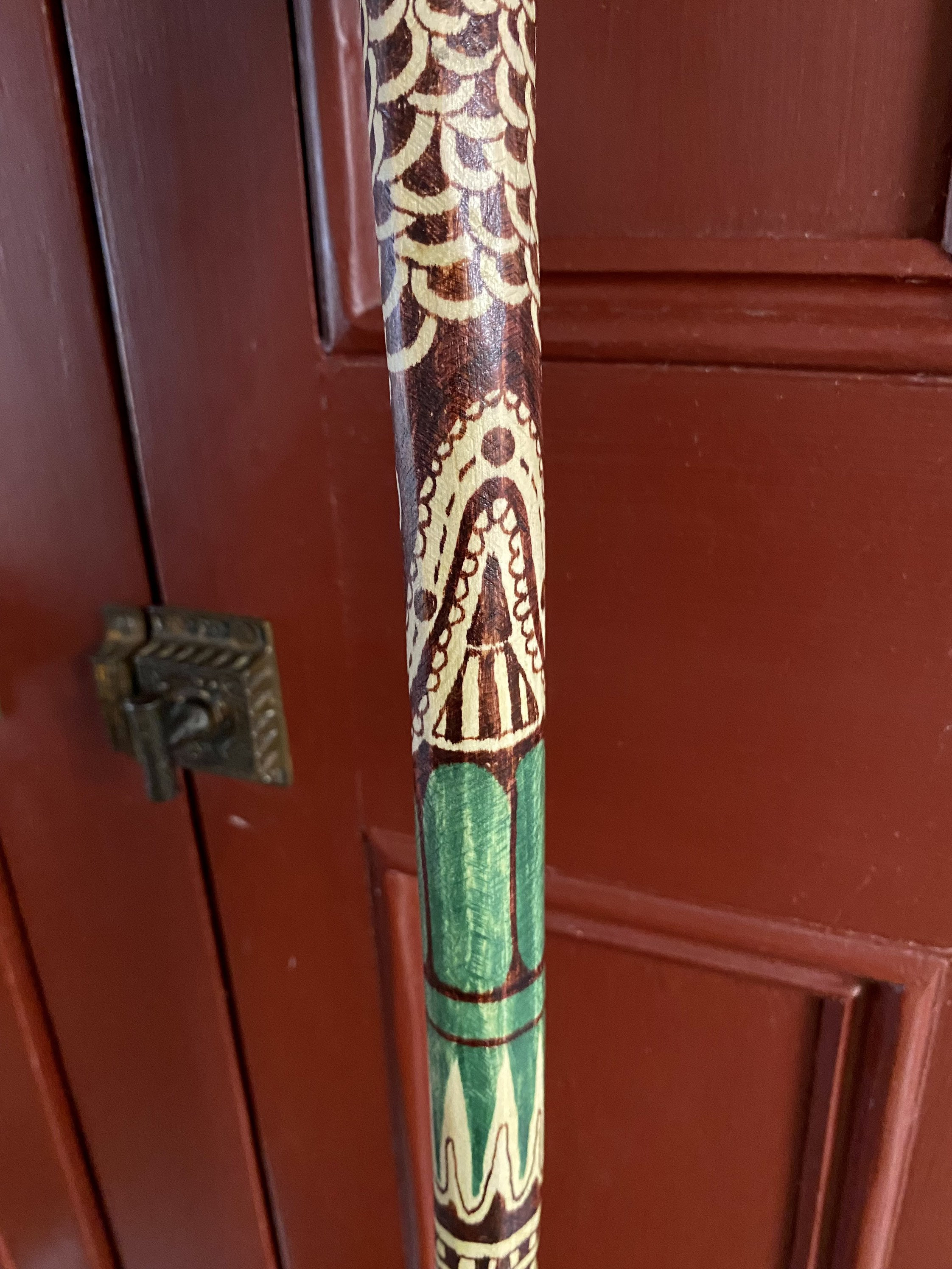Hand Painted Walking Stick - Etsy