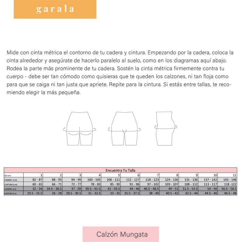 Patron De Costura Digital Para Lencería Calzón Mungata En - Etsy