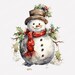 15 Christmas Snowman Clipart Bundle, High-quality Downloadable Clipart ...