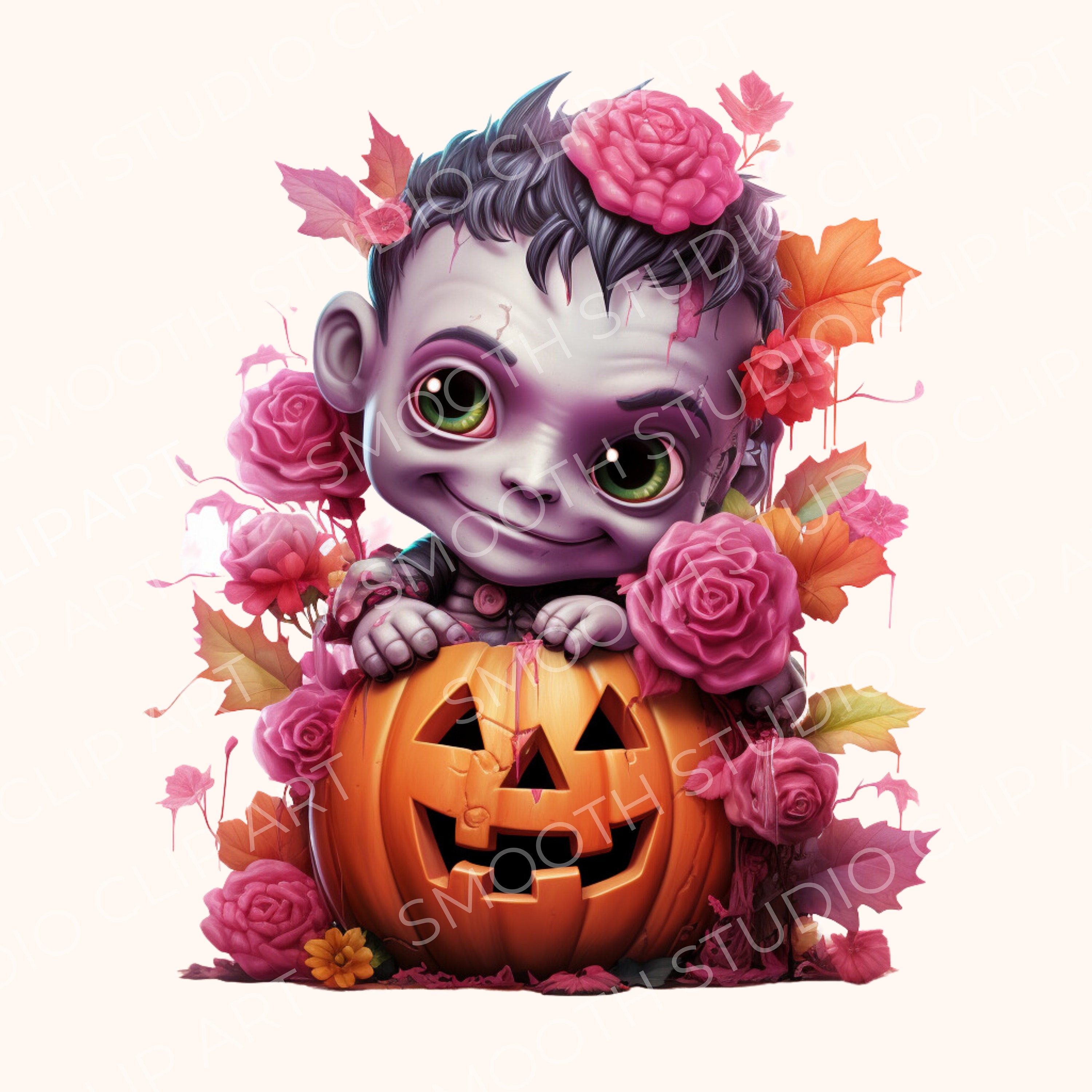 Cute Baby Frankenstein PNG Clip Art Commercial Use Friendly - Etsy