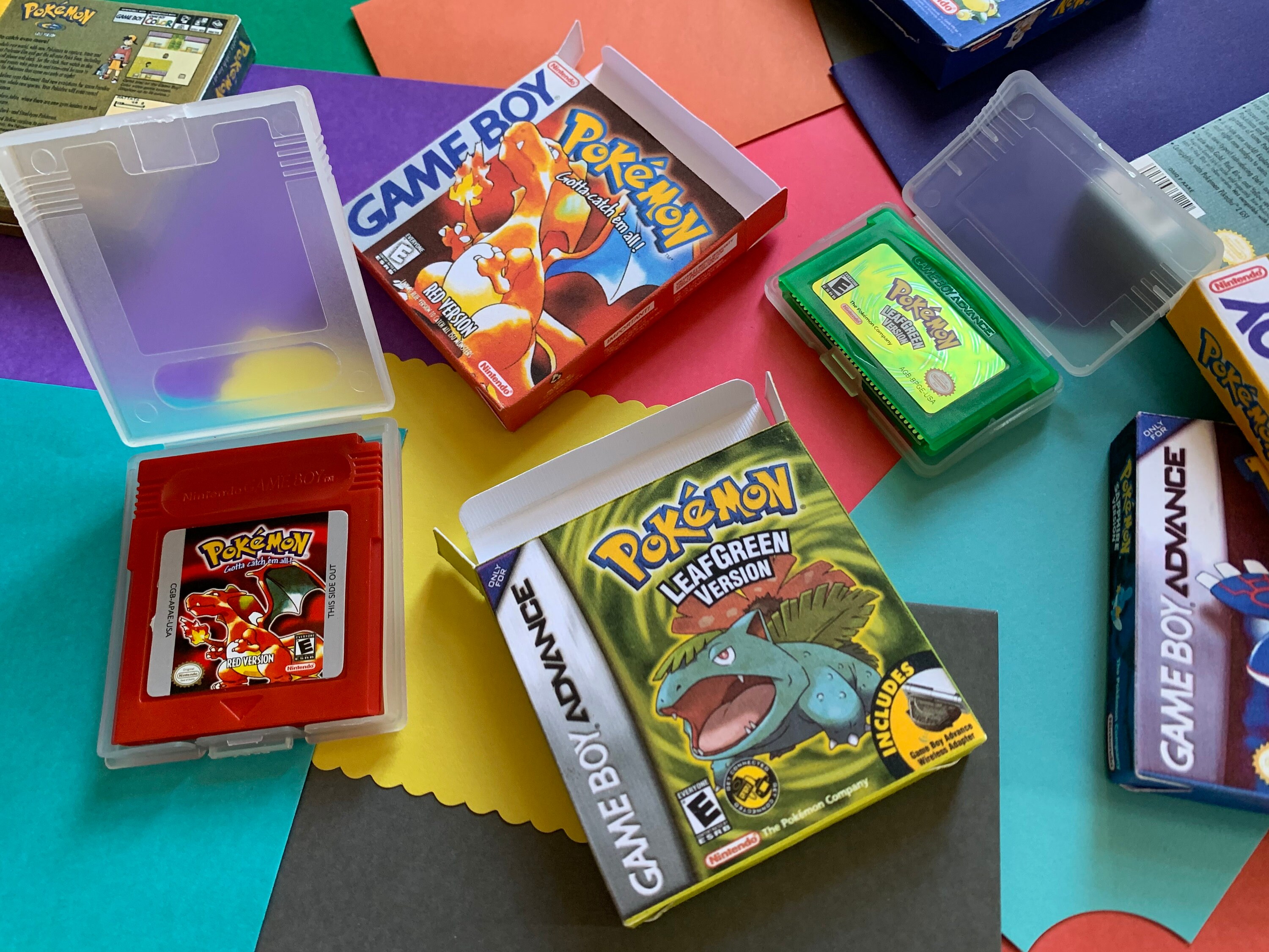 Pokemon Gameboy Game Reproductions w/ Mini Boxes | Etsy