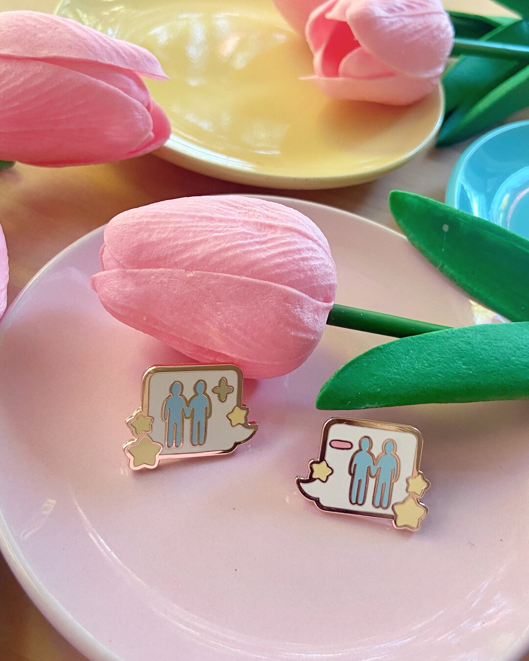 Sims Positive / Negative Friendship Enamel Pin - Etsy