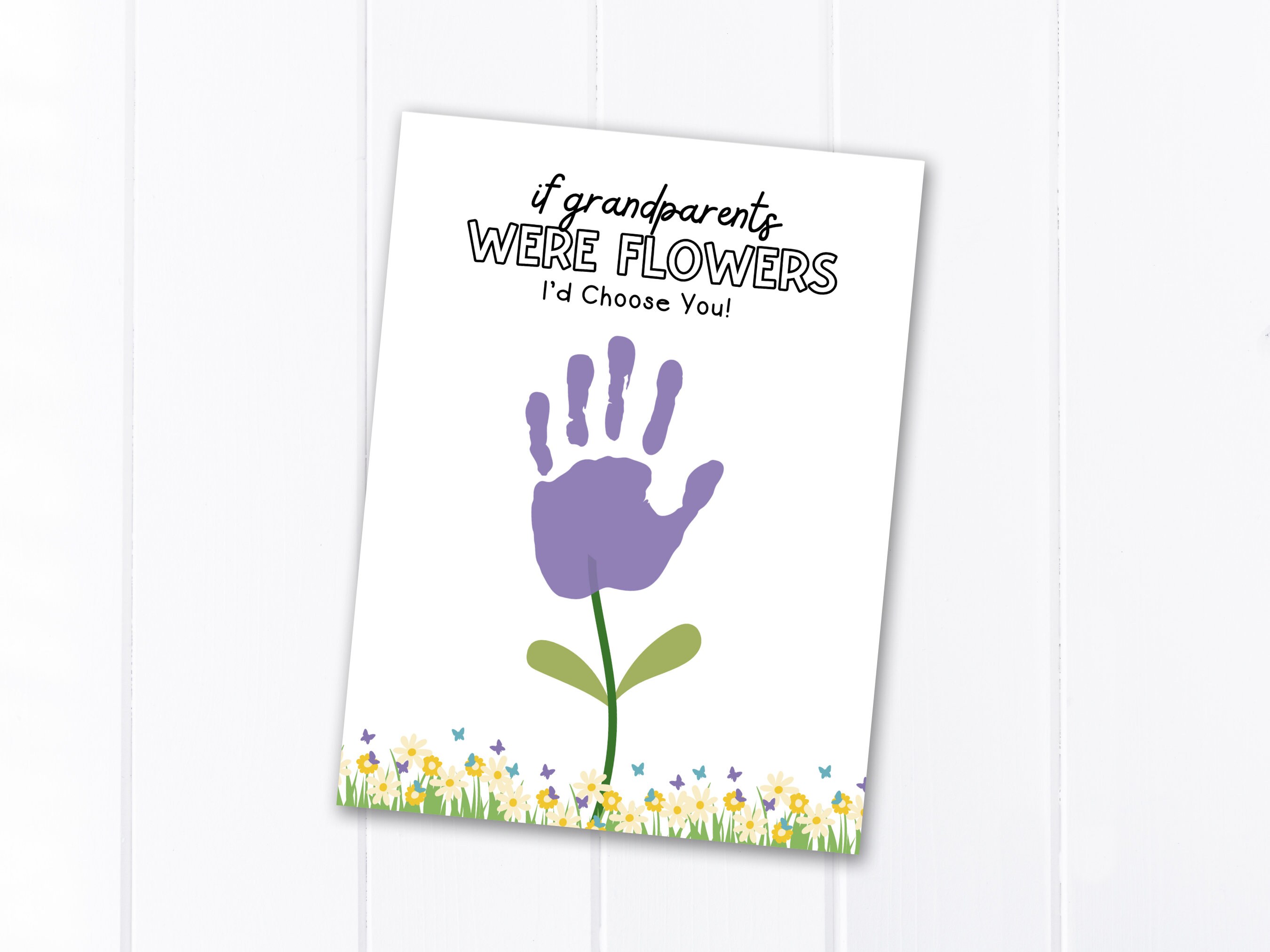Grandparent Handprint Craft Grandparent Day Activities Grandparent ...
