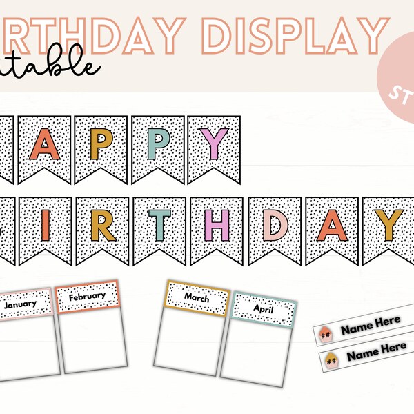 Classroom Birthday - Etsy