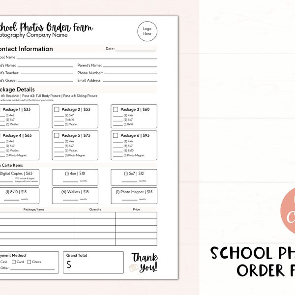 EDITABLE Floral Order Form, Florist Order Form, Custom Flower Order ...