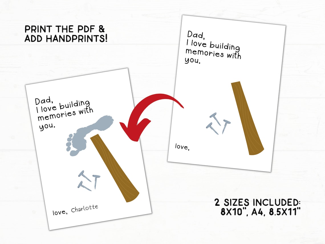 Father's Day Prints Hammer and Tools Father's Day Prints Building ...