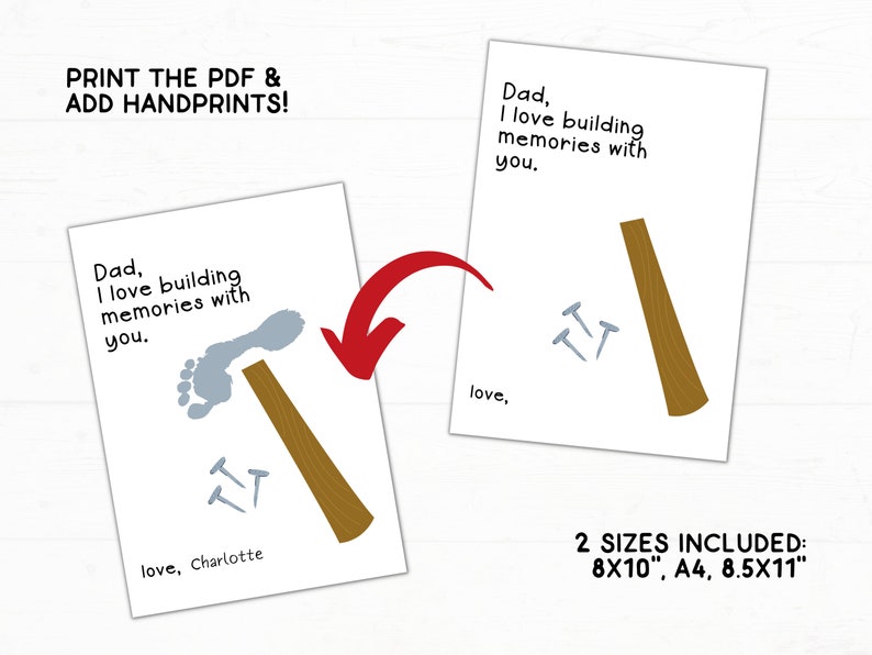 Father's Day Prints Hammer and Tools Father's Day Prints Building ...