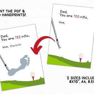 Father's Day Prints Golf Father's Day Prints You Are Tee-rific Golf Dad ...