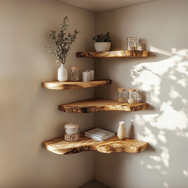 Log Shelves - Etsy