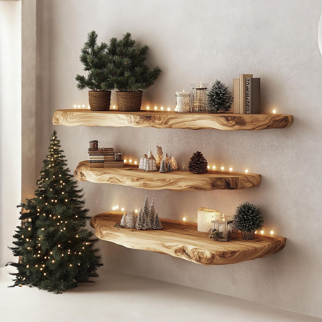 Rustic Floating Shelves Floating Shelves Display Shelves Small Floating ...