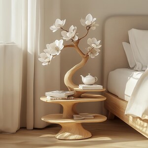 Rustic Bedside Table Decor Farmhouse Table Floating Nightstand Floating ...