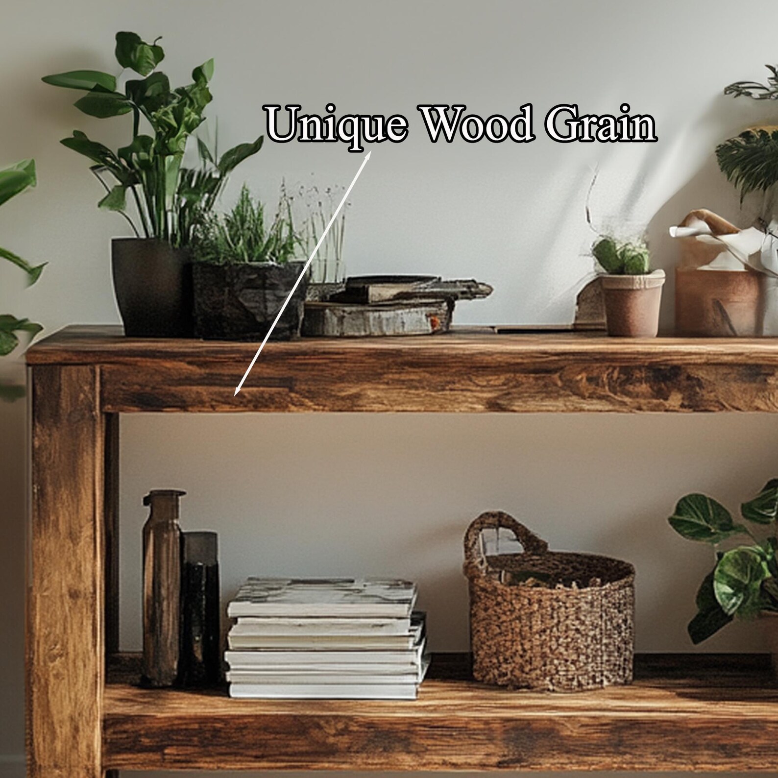 Unique Rustic Wood Custom Table, Table Console Custom Hallway Table ...