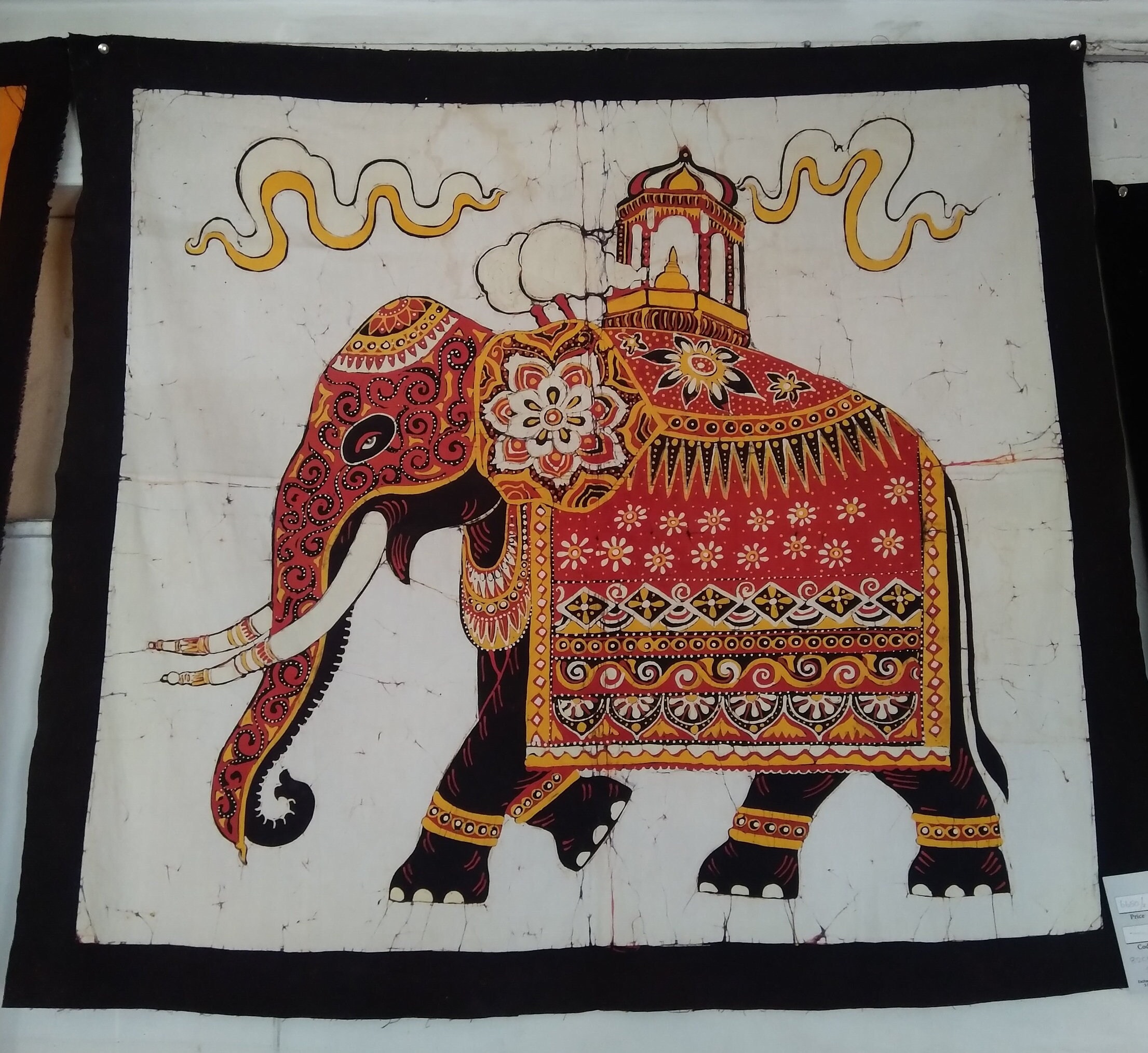 Sri Lanka Elephant ART Sri Lanka Bathik Traditional Kandy Perahera ...