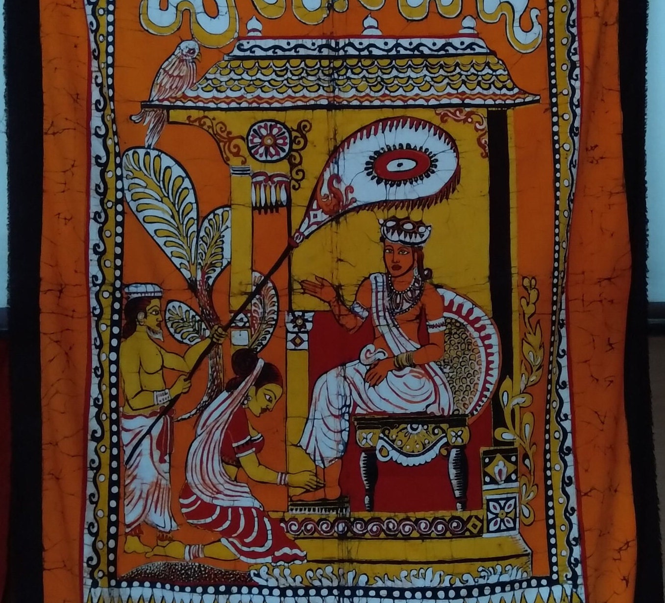 Sri Lanka Bathik Traditional Sri Lankan a King Who Ruled the - Etsy