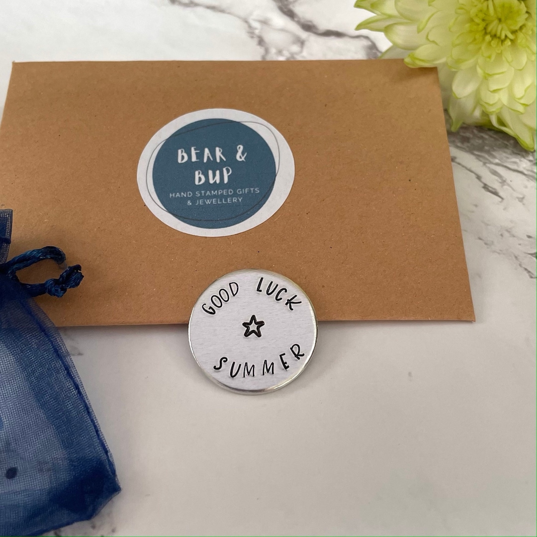 Exam Good Luck Token, GCSE, A Level, SATS Good Luck Charm, Pocket Token ...