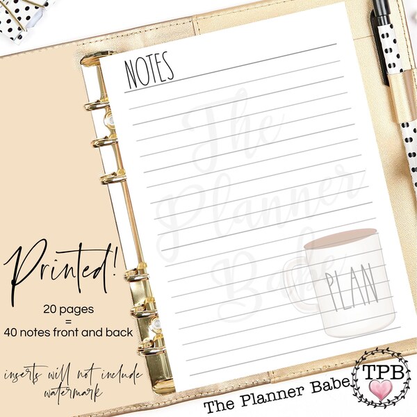 Planner Inserts - Etsy