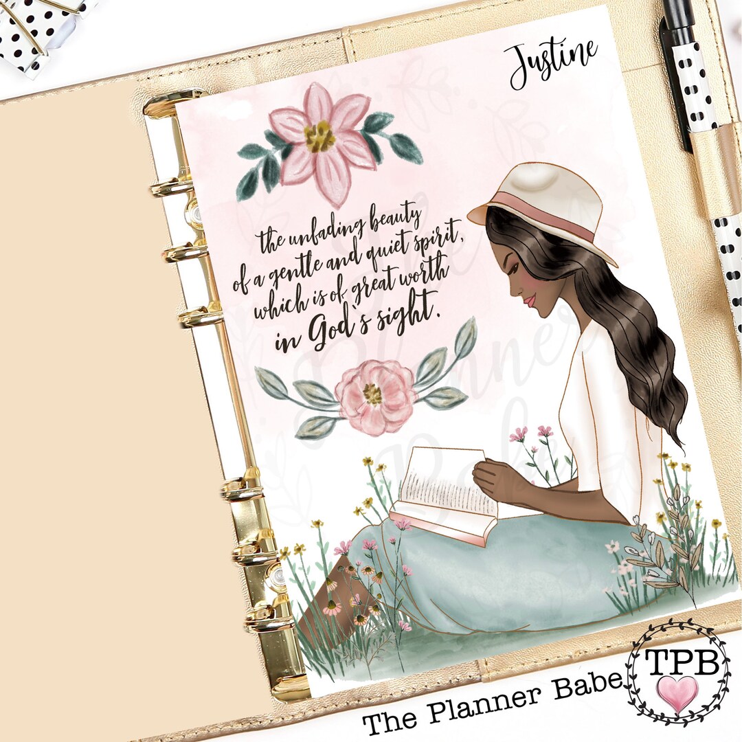 Christian Bible Dashboard Planner Cover, A5 Insert, GM MM PM Agenda ...