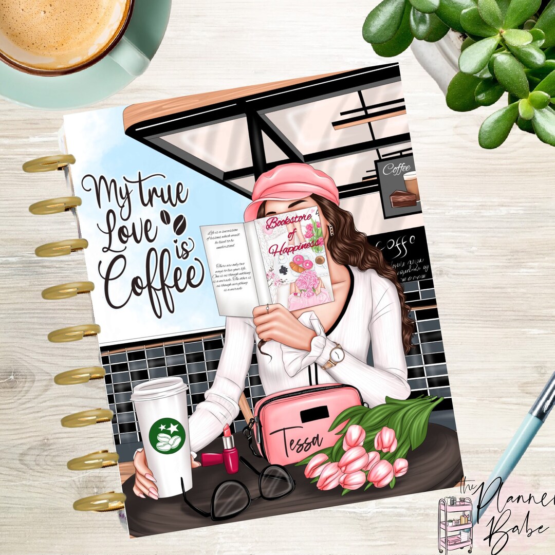 Coffee Love Dashboard Planner Cover, A5 Insert, A6 GM MM PM Agenda ...