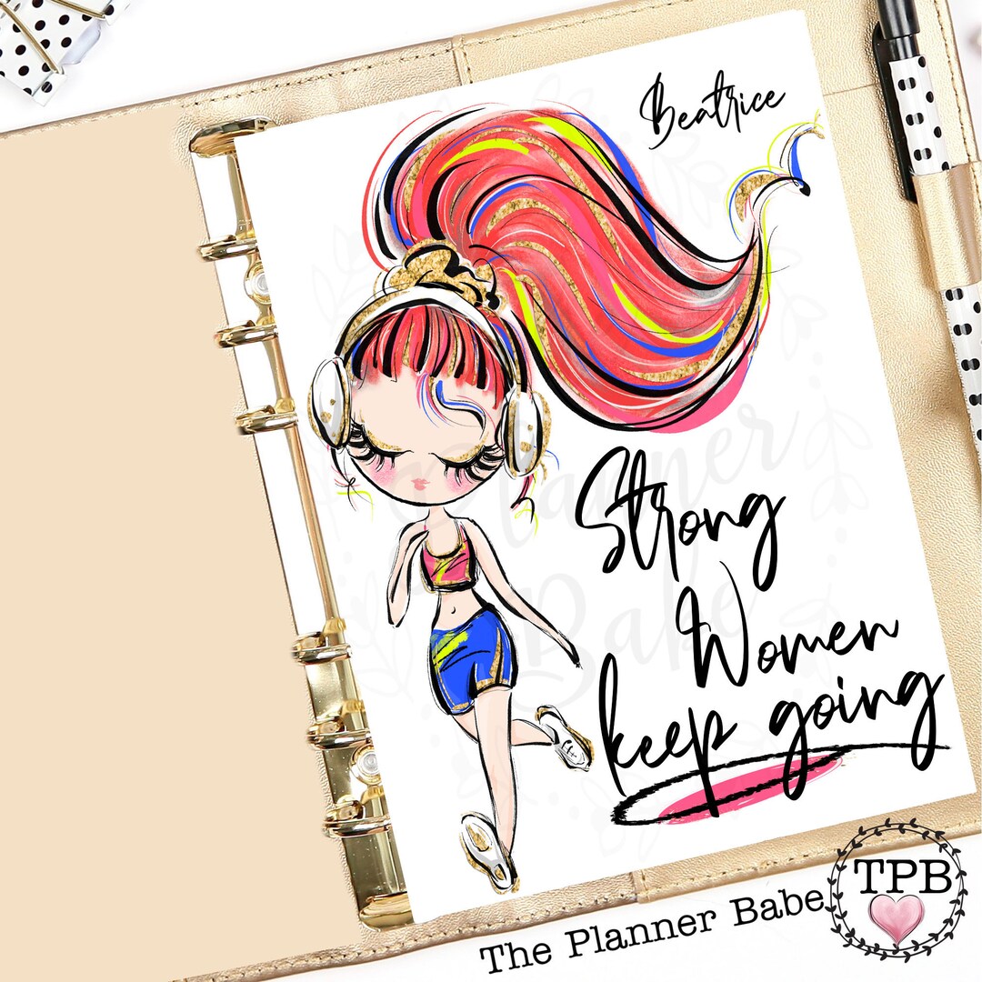 Fitness Planner Dashboard, Planner Cover, A5 Insert, Insert GM MM PM ...