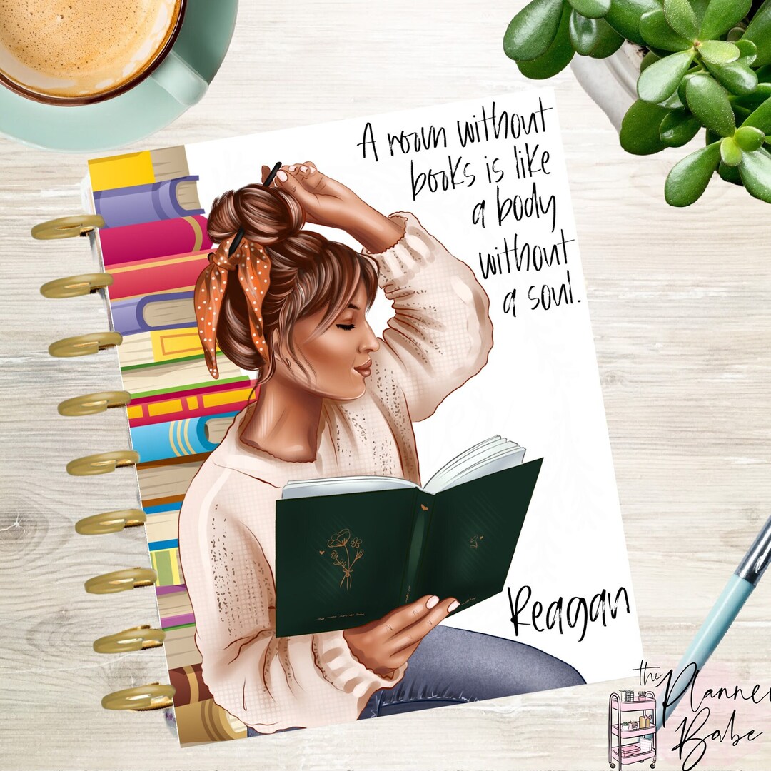 Book Worm Dashboard Planner Cover, A5 Insert, A6 GM MM PM Agenda ...
