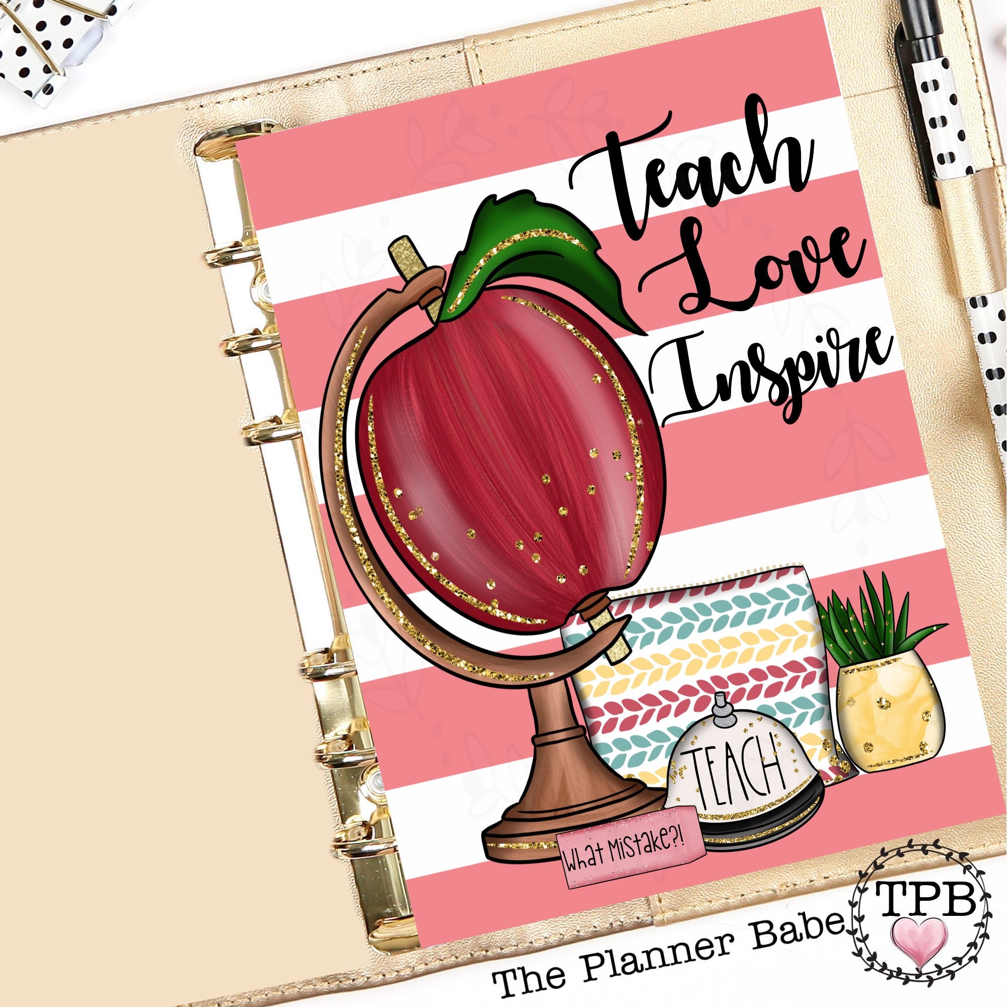 Teacher Planner Dashboard Planner Cover A5 Insert Insert GM - Etsy