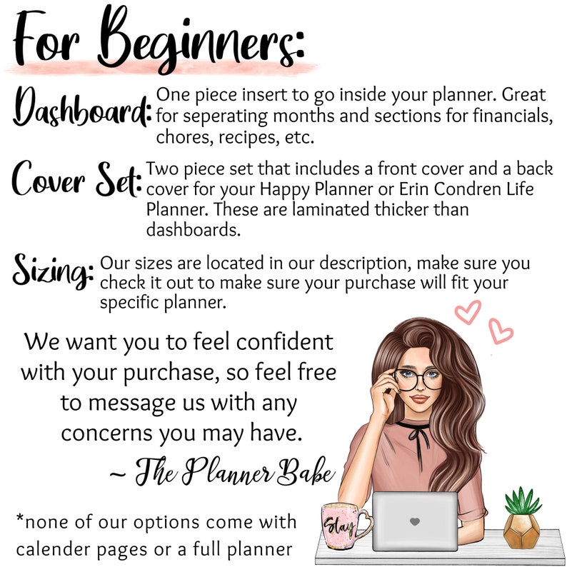 Spring Flowers Planner Dashboard Planner Cover A5 Insert GM - Etsy