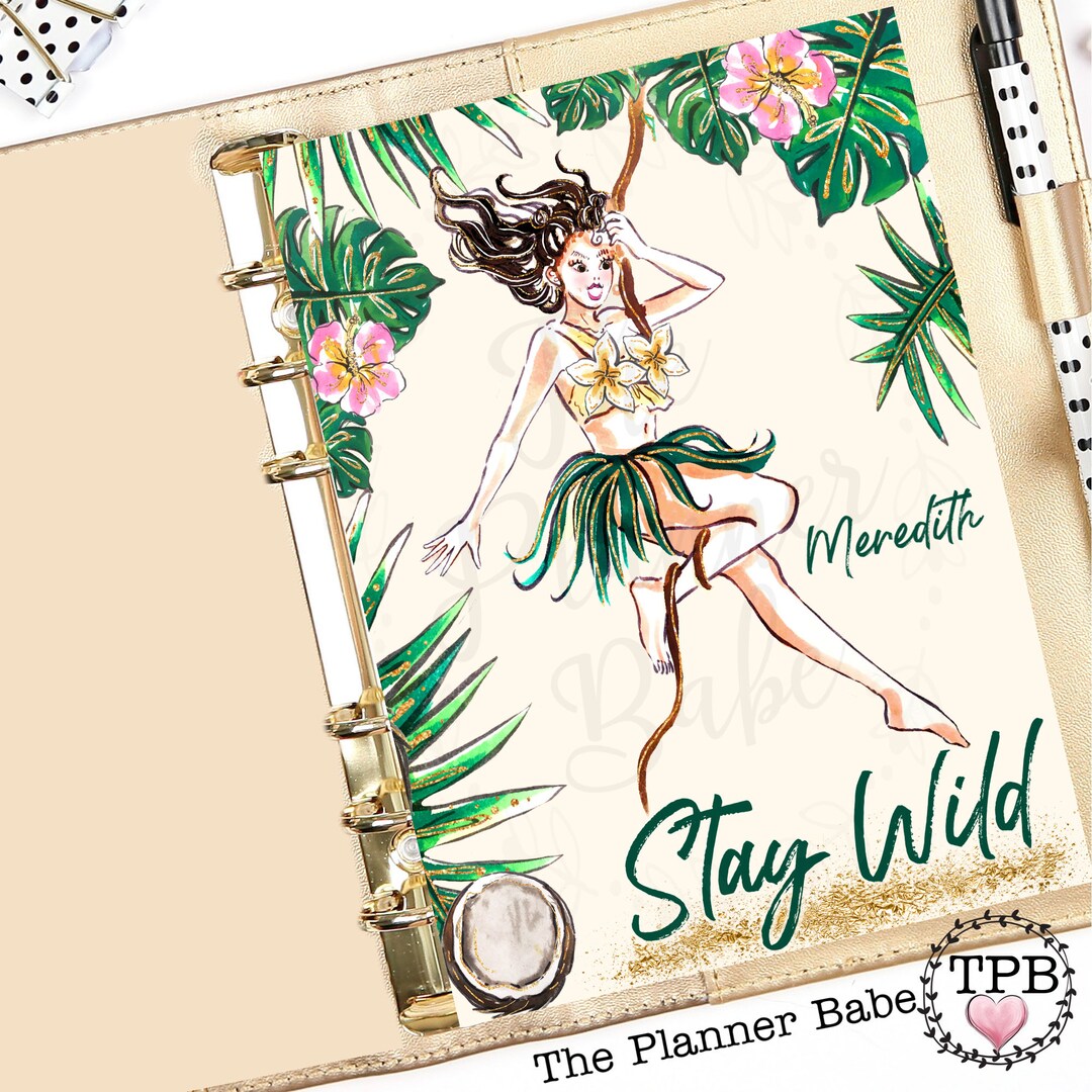 Jungle Summer Planner Dashboard Planner Cover A5 Insert GM - Etsy