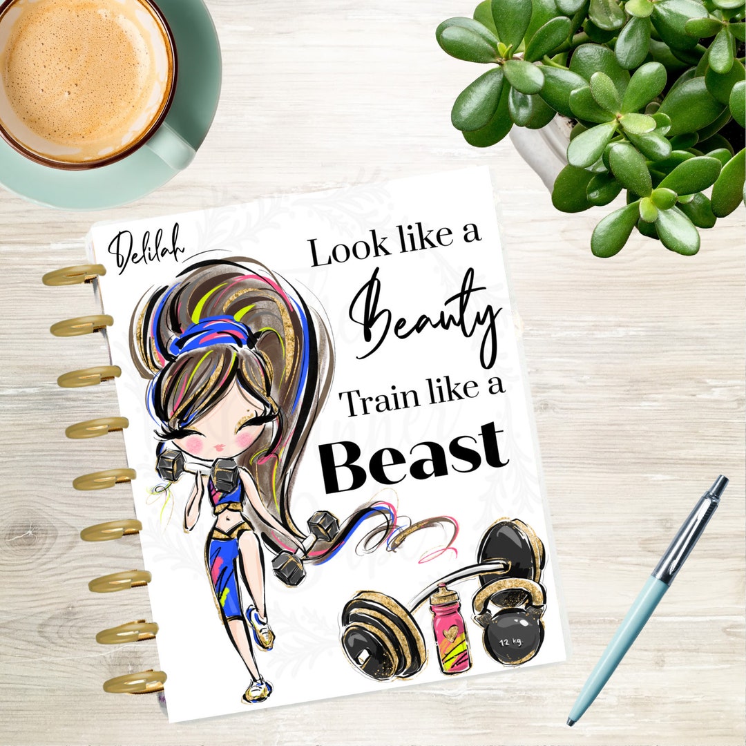 Fitness Planner Cover, Planner Dashboard, A5 Insert, Inserts GM MM PM ...