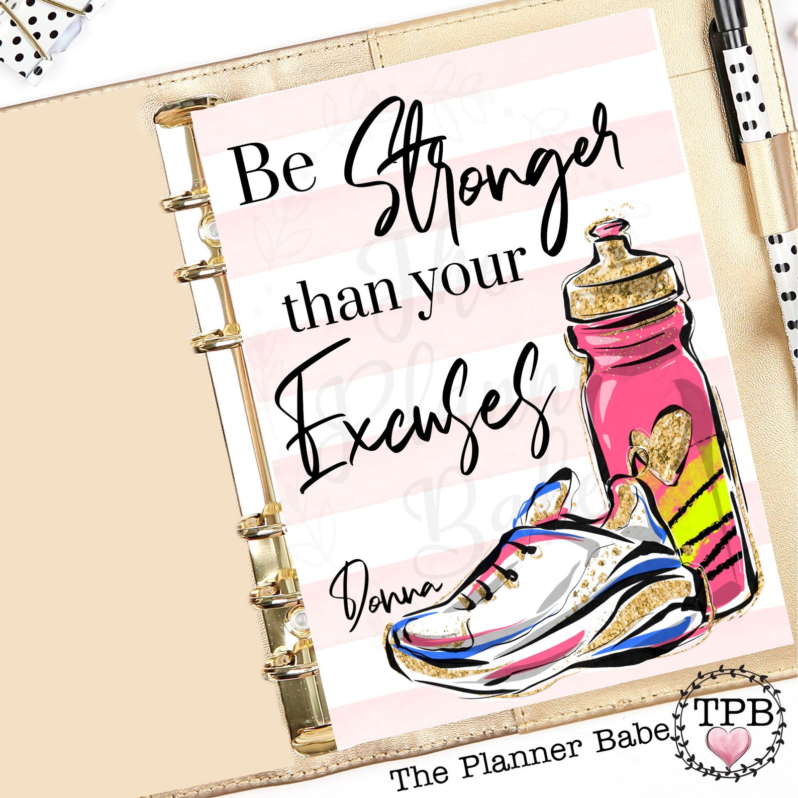 Fitness Planner Dashboard Planner Cover A5 Insert Insert GM - Etsy