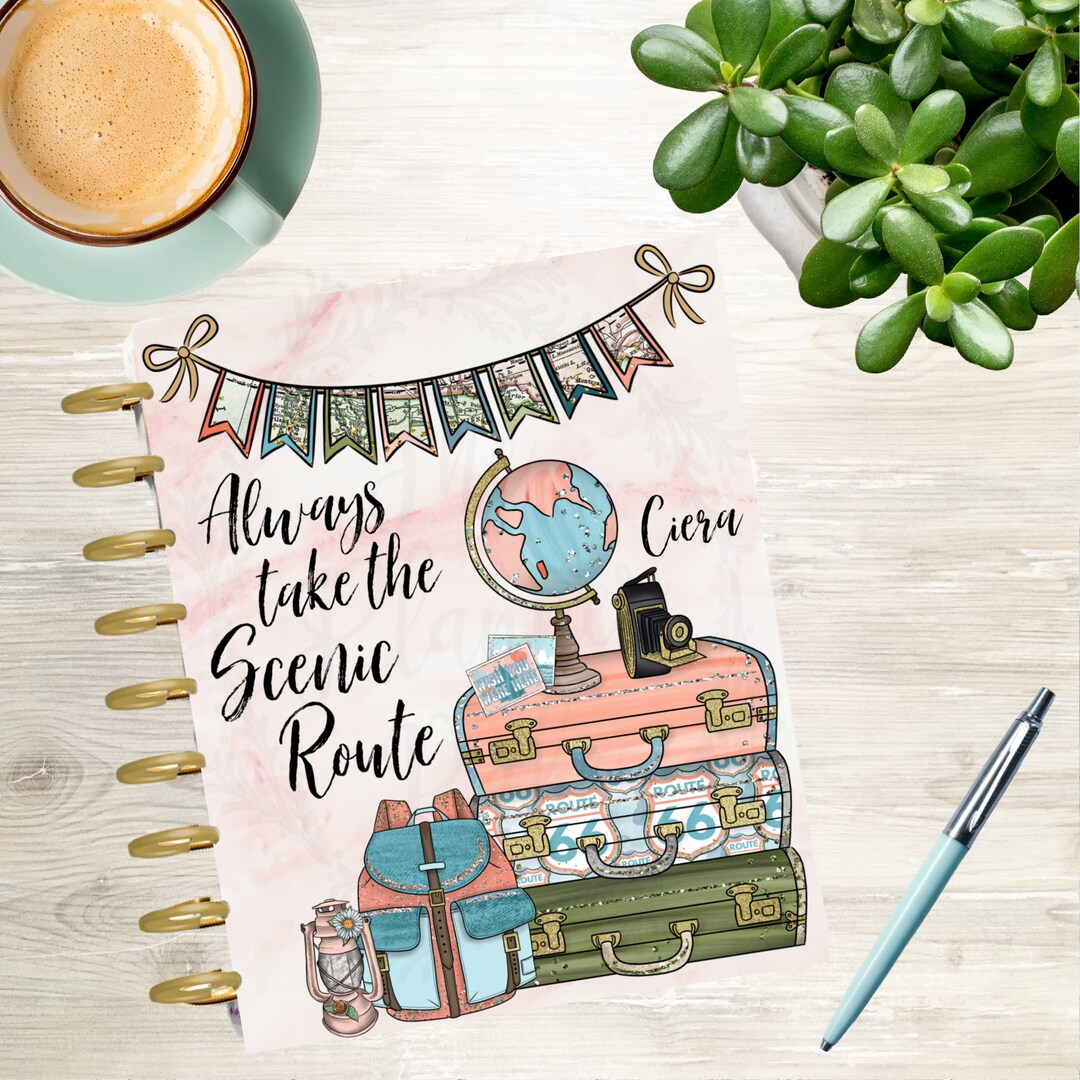 Travel Planner Cover, Planner Dashboard, A5 Insert, Inserts GM MM PM ...