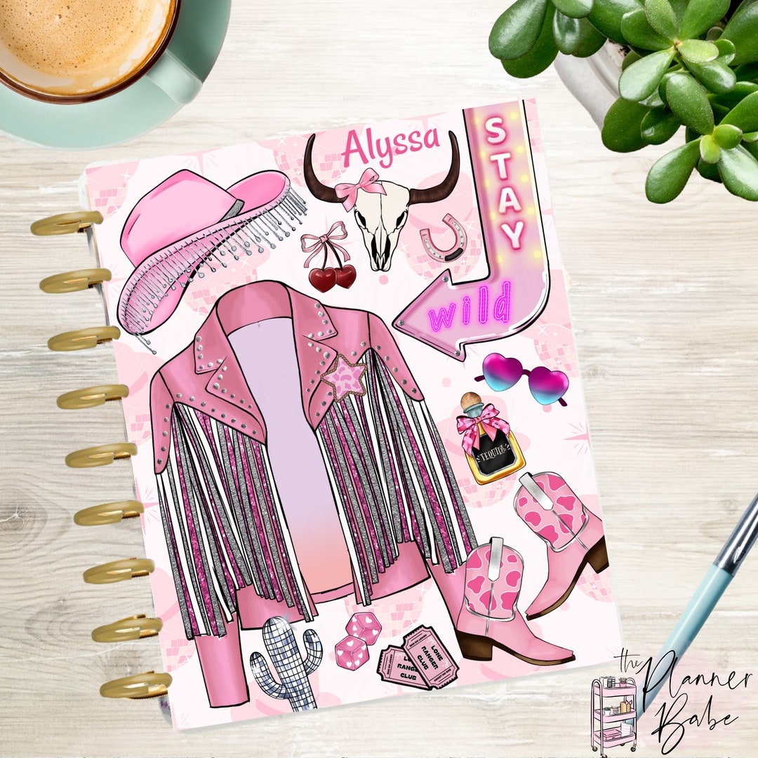 Disco Cowgirl Dashboard Planner Cover, A5 Insert, A6 GM MM PM Agenda ...