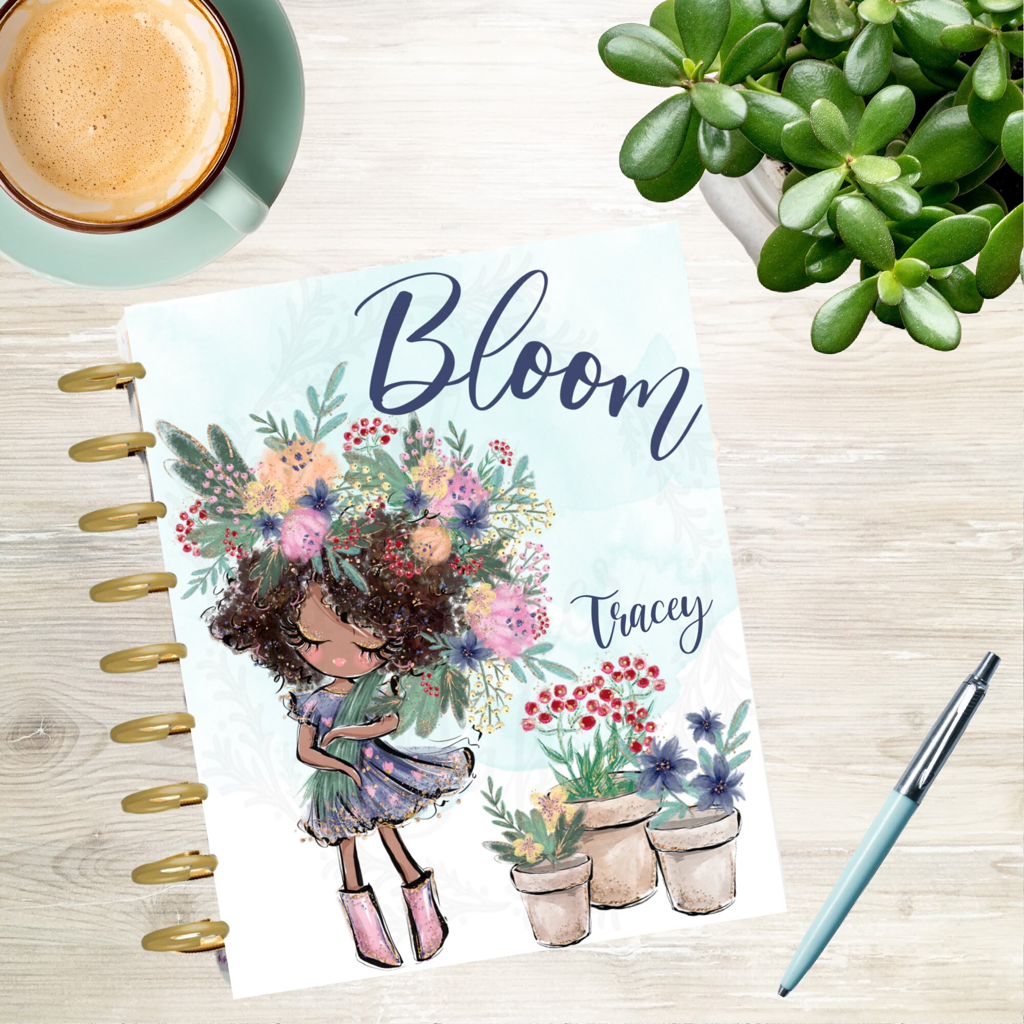 Bloom Garden Planner Cover Planner Dashboard A5 Insert | Etsy