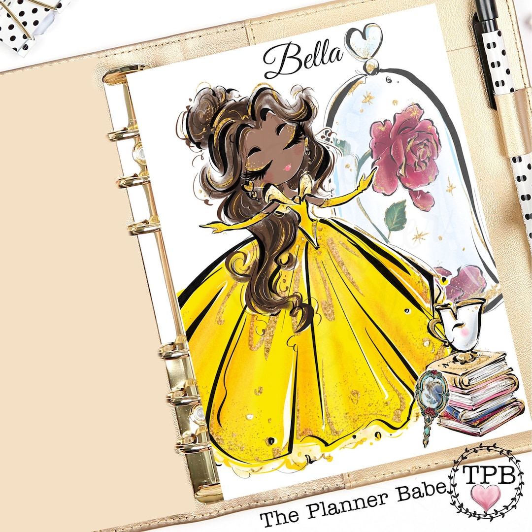 Enchanted Rose Dashboard Planner Cover, A5 Insert, A6 GM MM PM Agenda ...