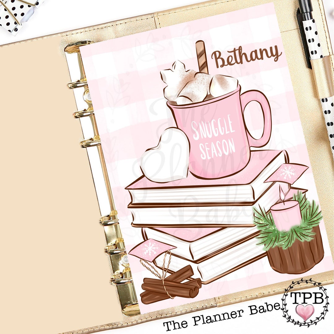 Winter Books Dashboard Planner Cover, A5 Insert, GM MM PM Agenda ...