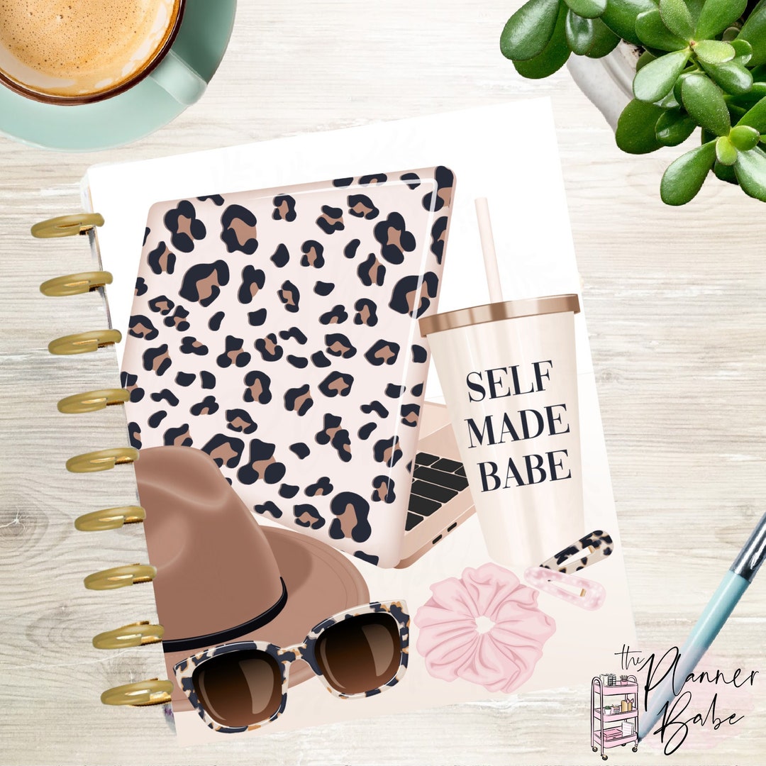 Self Made Leopard Planner Cover or Dashboard, A5 Insert, GM MM PM ...