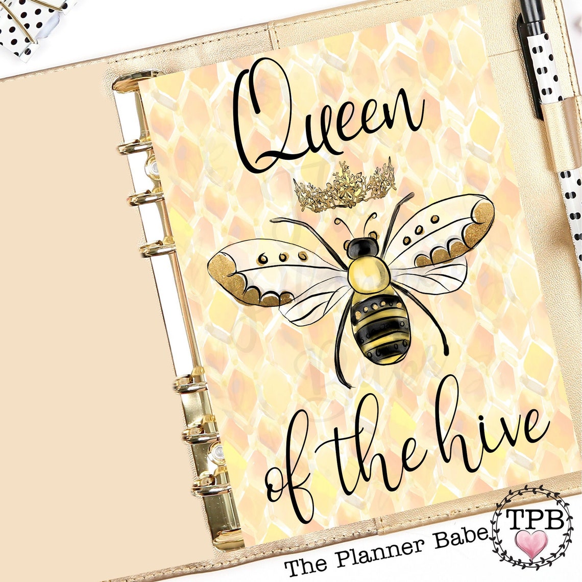 Queen Bee Planner Dashboard Planner Cover A5 Insert GM MM PM - Etsy España