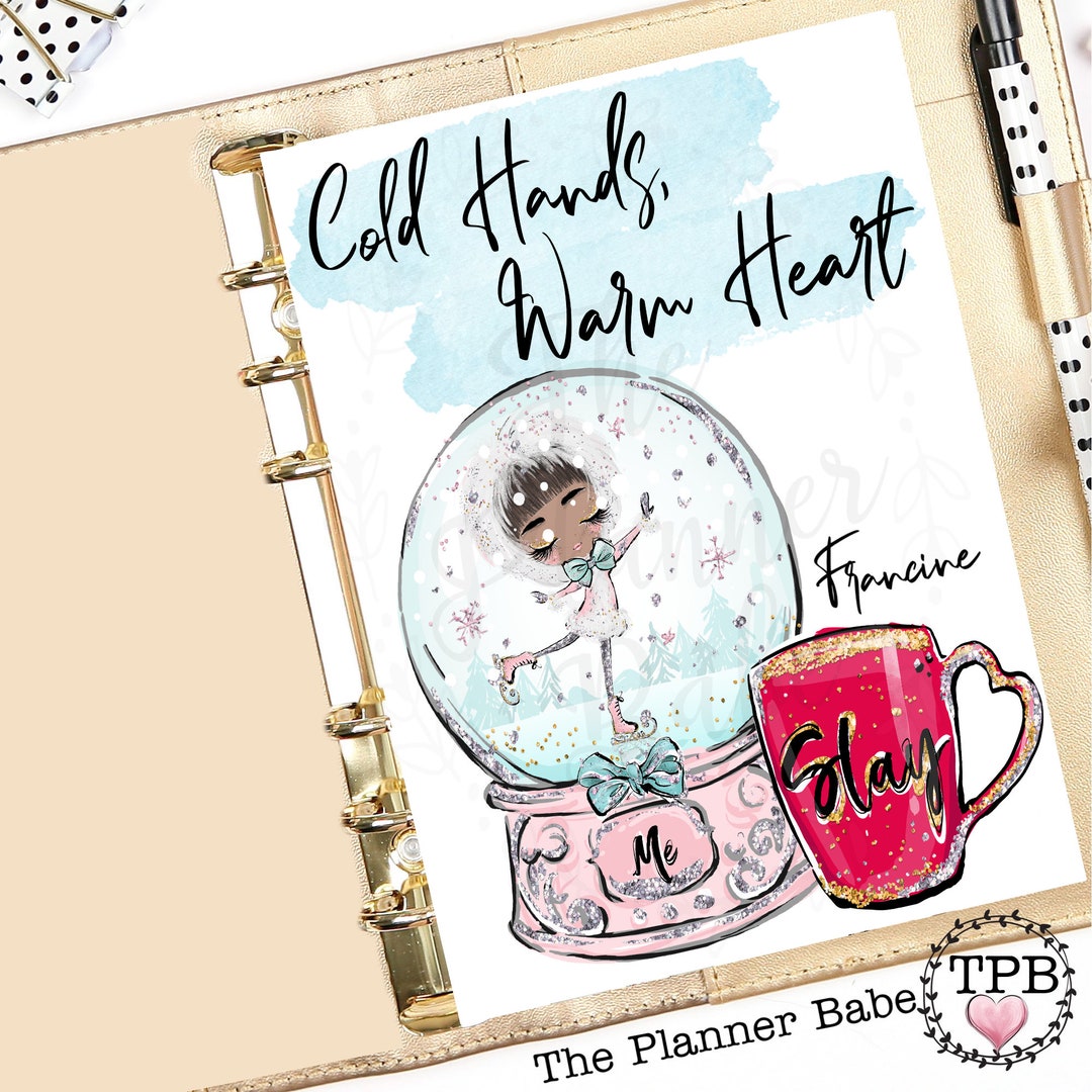Winter Planner Cover, Planner Dashboard, A5 Insert, Inserts GM MM PM ...