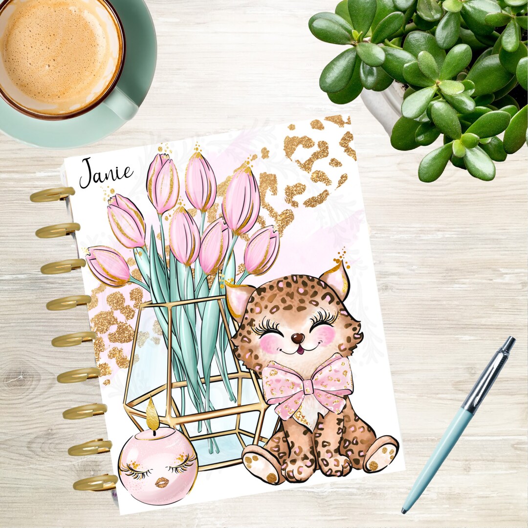 Leopard Planner Cover, Planner Dashboard, A5 Insert, Inserts GM MM PM ...