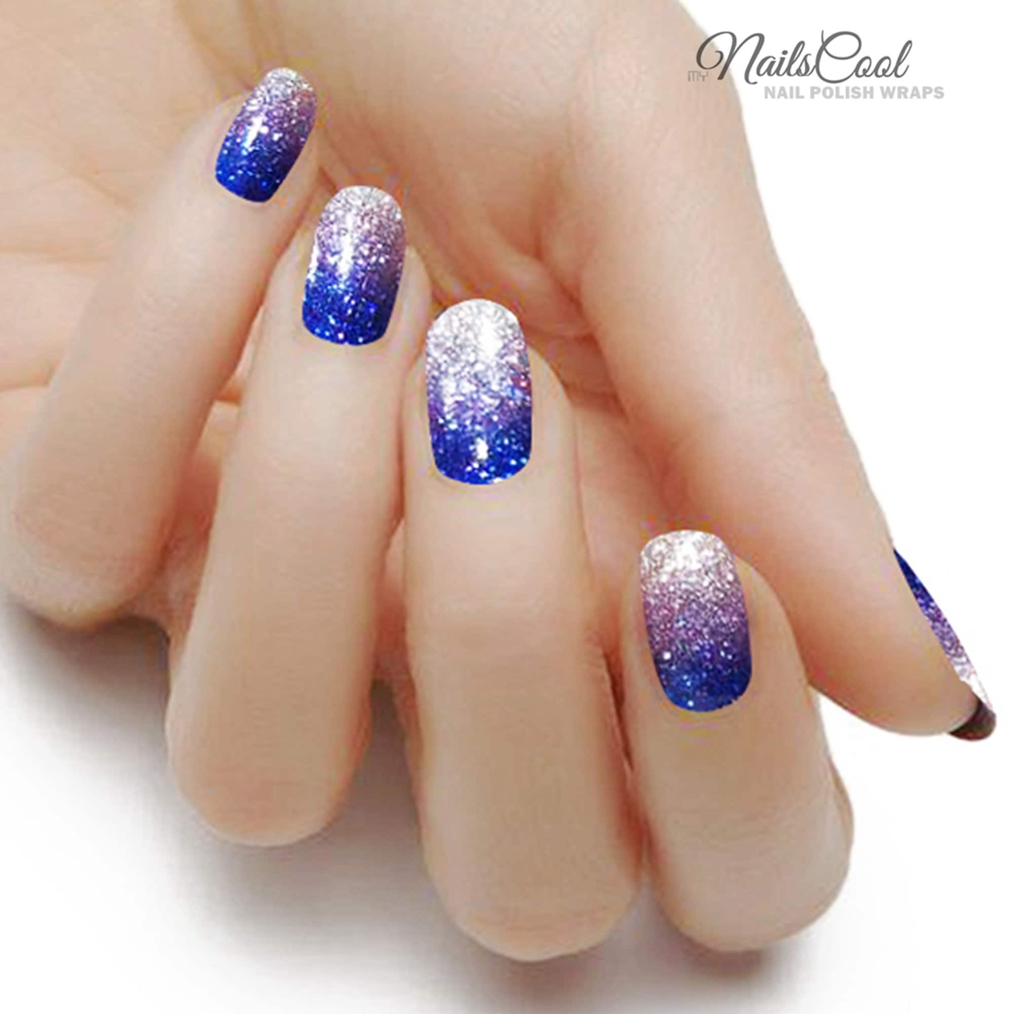 Gradient Glitter Nail Art