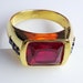 6.20 Carat Natural Ruby Ring/handmade Birthstone Ring for Men Women/925 ...