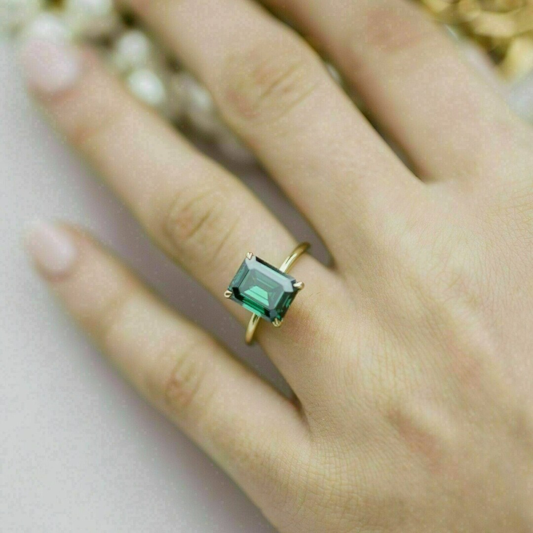 Emerald Ring Handmade Ring for Men or Women Wedding - Etsy