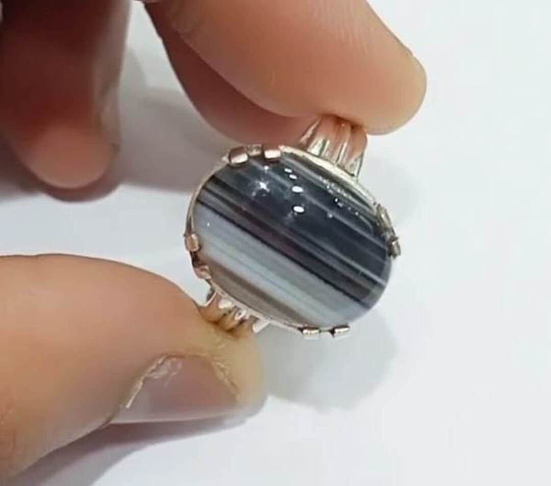 Black Sulemani Aqeeq Ring/hakik Gemstone Men's Women's Rings/perfect ...